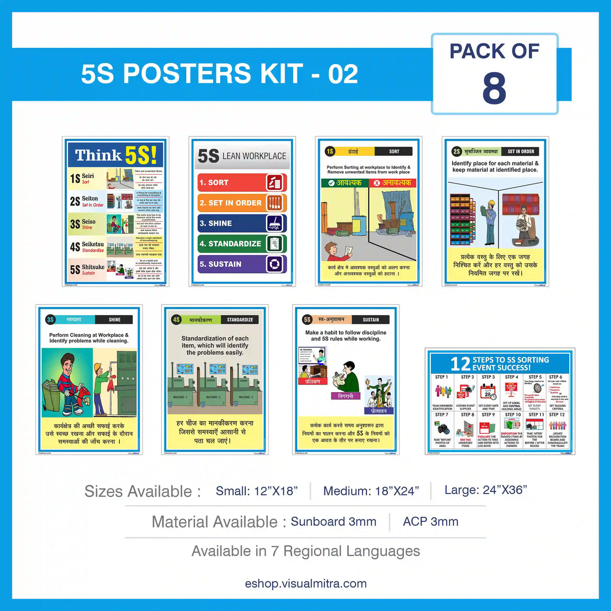 5S Methodology Visual Management Kit 02 – VisualMitra LLP