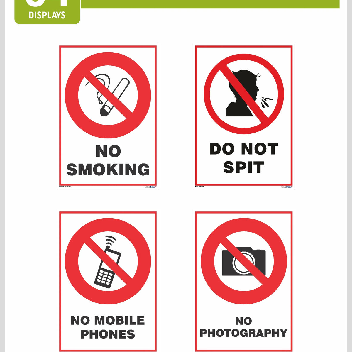 Prohibition Signs - DK01 – VisualMitra LLP