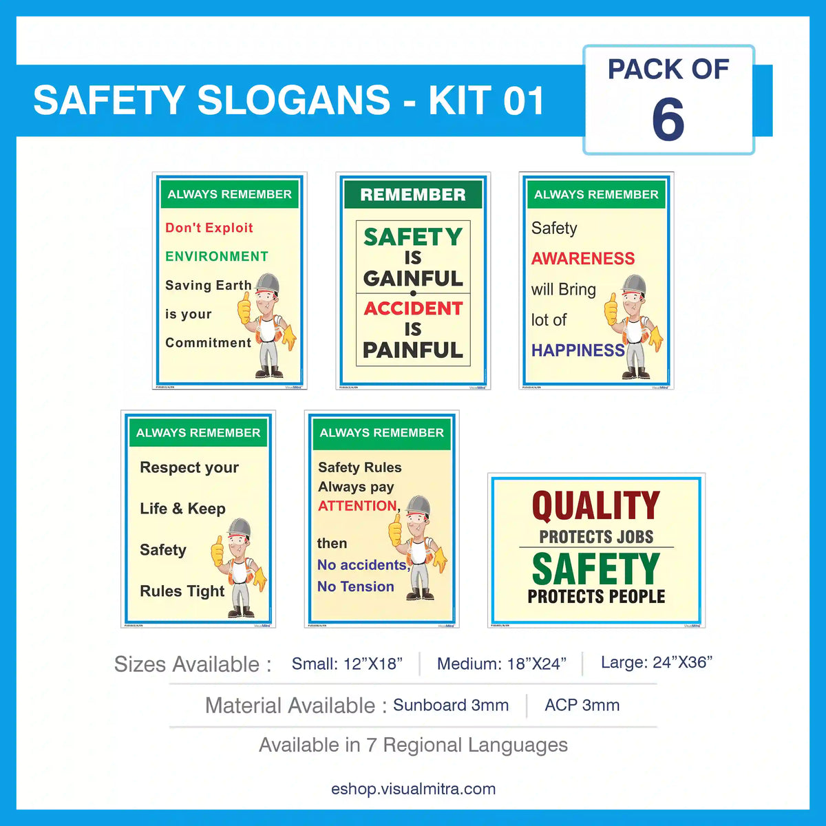 Safety Slogans Visual Management Kit 1 – VisualMitra LLP